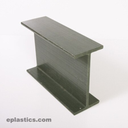 6" X 3" X 1/4" Structural Fiberglass I-Beam at ePlastics