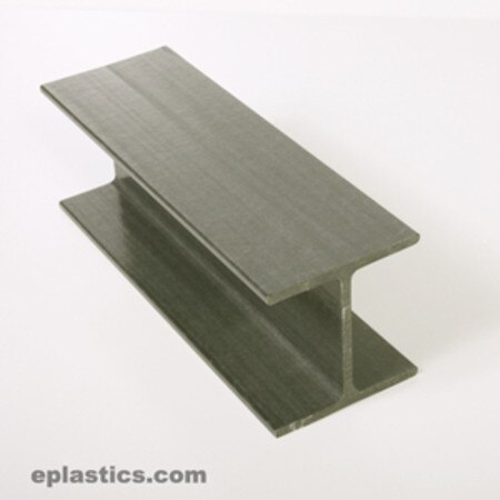 4" X 4 1/4" Structural Fiberglass Wide Flange Beam at ePlastics