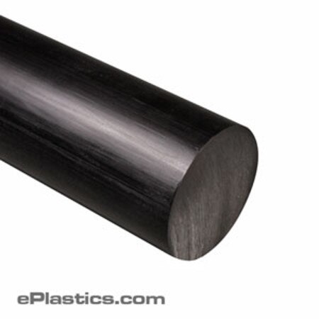 .375" Diameter Black ABS Rod at ePlastics