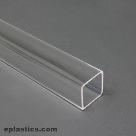 2.000" Square Extruded Acrylic Tube at ePlastics