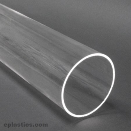 12.000" OD x 11.500" ID Clear Extruded Acrylic Tube x 6ft long at ePlastics