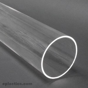Plexiglass Clear Extruded Acrylic Tube from ePlastics