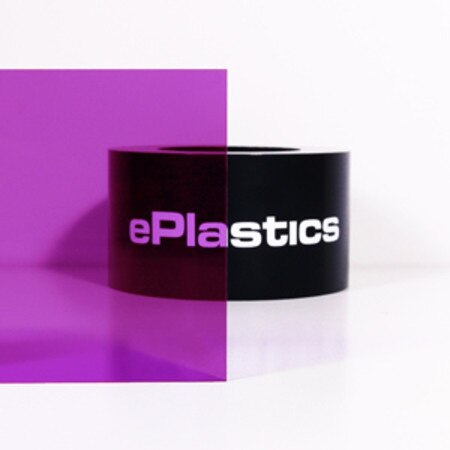 0.125" x 24" x 48" 1020 Transparent Light Purple Plexiglass Acrylic ...