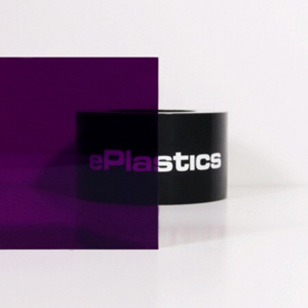 0.125" x 24" x 48" 3730 Dark Transparent Purple Plexiglass Acrylic ...