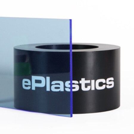 .250" x 24" x 96" 9092 Fluorescent Blue Plexiglass Acrylic Sheet Paper ...