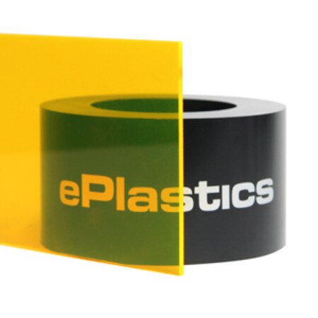 .125" x 24" x 48" 9097 Fluorescent Yellow Plexiglass Acrylic Sheet ...