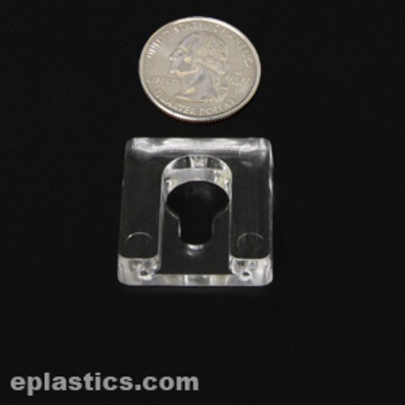 Keyhole Picture Hanger Clear at ePlastics