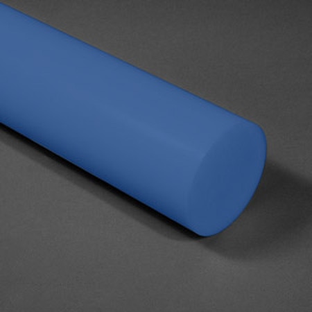 2.000" dia. Blue FDA Acetal Rod by the Foot at ePlastics