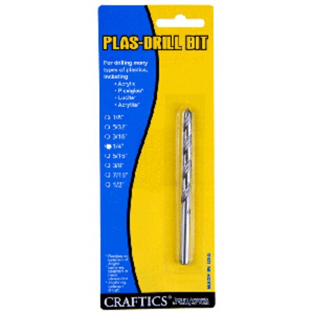 R&H 1/4" Plexiglass Acrylic & Lexan Drill Bit at ePlastics
