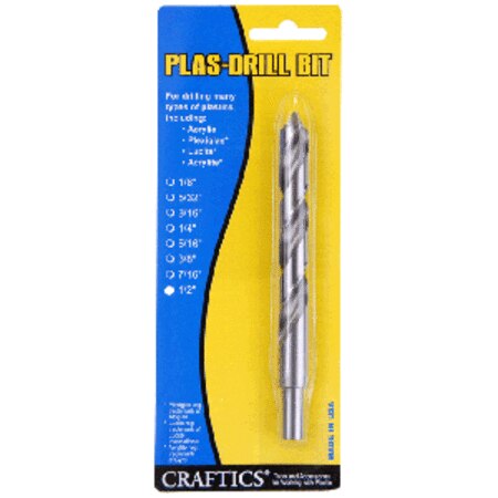 R&H 1/2" Plexiglass Acrylic & Lexan Drill Bit at ePlastics