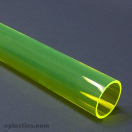 2.000" OD X 1.750" ID X 72" 5143 Fluorescent Green Plexiglass Acrylic ...