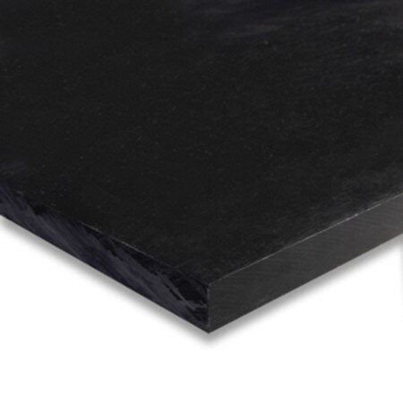 0.125" X 48" X 48" Black HDPE Sheet at ePlastics