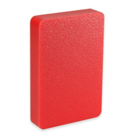 0.500" X 24" X 48" Red HDPE Sheet Textured at ePlastics