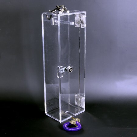 Heavy Duty, Clear, IV lock box with tamper resistant Torx screw, hinges ...