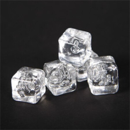 2lb Bag - 1" Clear Acrylic Display Ice Cubes with Bubbles at ePlastics
