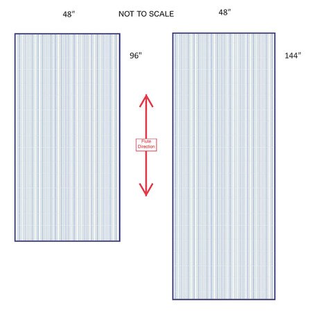 10mm x 48" x 96" Red Multiwall Polycarbonate Sheet at ePlastics
