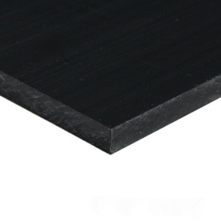 2.000 x 12" x 48" Black Nylon 6/6 6/6 Sheet at ePlastics