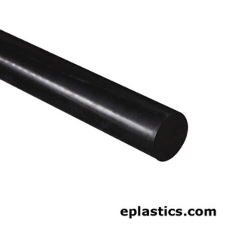 1.000" dia. black Polycarbonate Rod at ePlastics