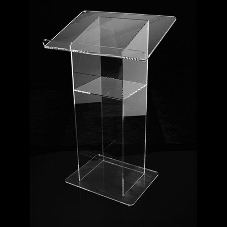 Acrylic Plexiglass Podium U-Shape Lectern Promoter 30.00" x 20.00" x 48 ...