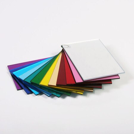 Colored Plexiglass Mirror Sample Set