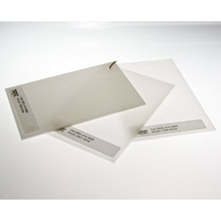 White Plexiglass colors lighting and sign plastic samples