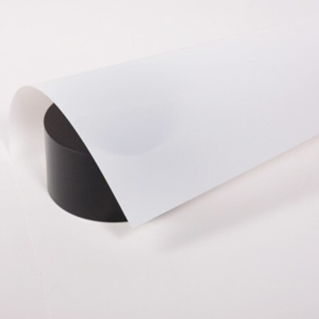 0.010" x 21" x 51" Transparent White Vinyl Polish/Matte Sides at ePlastics